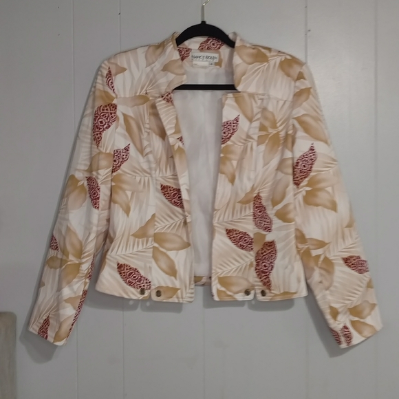 Nancy Bolen | Jackets & Coats | Nancy Bolen Floral Blazer | Poshmark